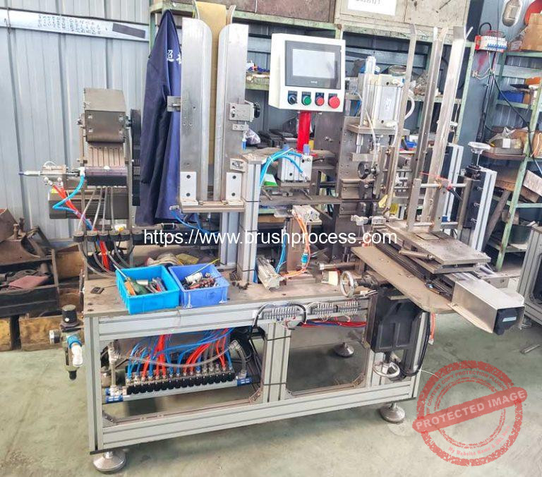 Automatic Paint Brush Ferrule Handle Inserting and Nailing Machine ...