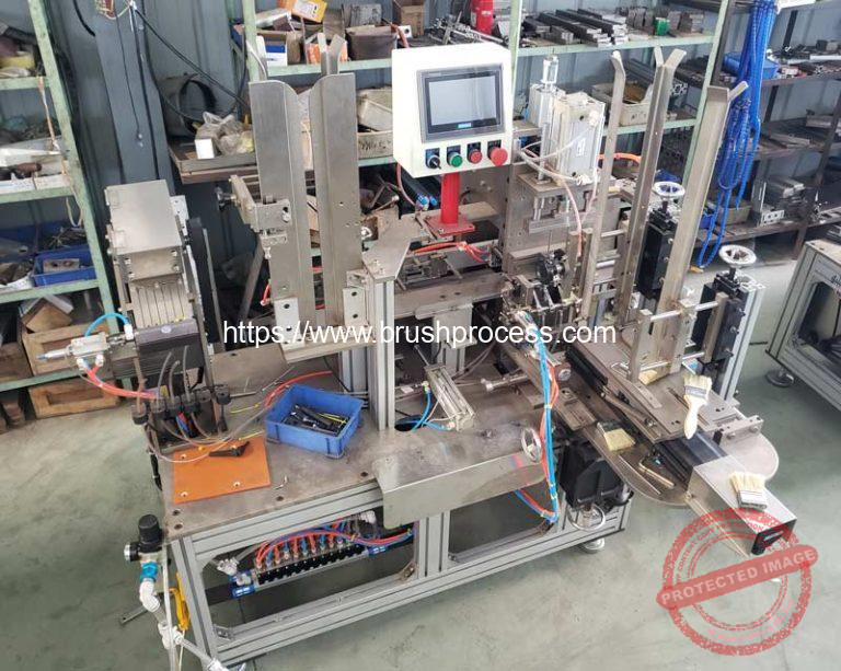 Automatic Paint Brush Ferrule Handle Inserting and Nailing Machine ...