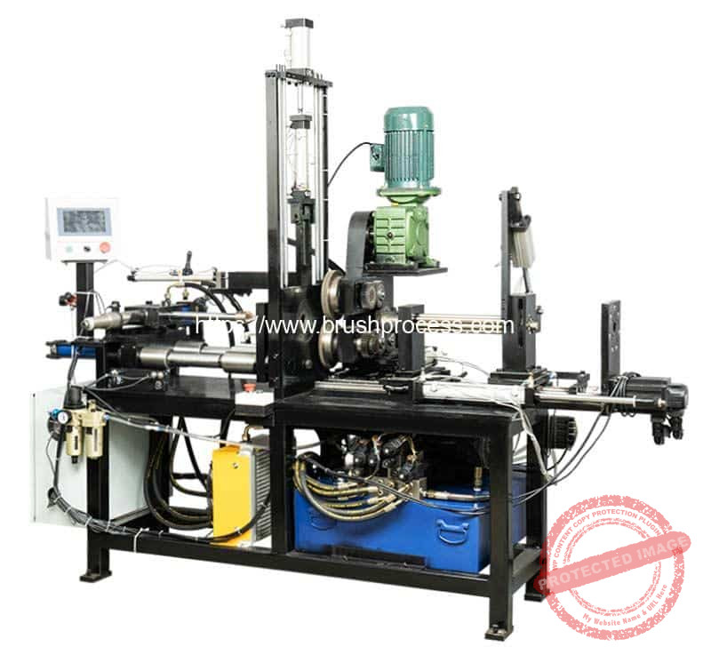 Automatic Steel Wire Brush Ring Wave Wire Inserting Cutting Bending ...